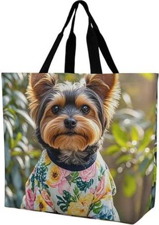 Generic Fleur De Yorki Sac A Main Femme L&eacute;ger Sacs De Courses D&eacute;contract&eacute; Sac Fourre-Tout Pour Plage Universit&eacute; Gym