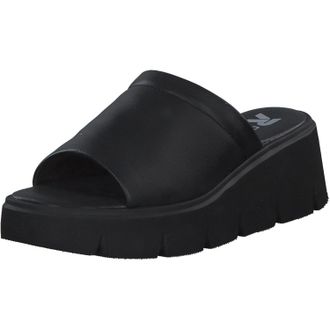 Rieker Flip-Flops W1551-00, Women slides, Black, 38 EU