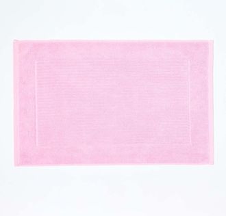 Homescapes Frottee Badvorleger Imperial 50 x 80 cm rosa, Duschvorleger aus 100% Baumwolle in Hotel Qualit&auml;t