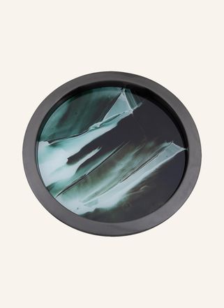 Fink Tablett Mit Bedruckter Glaseinlage Tolerance schwarz