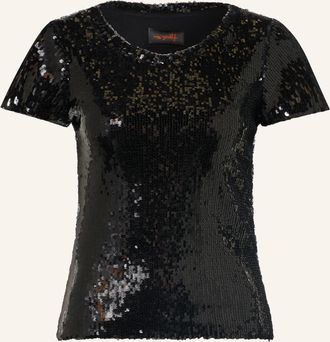 Miss Goodlife Miss Goodlife T-Shirt Glamour Glow Mit Pailletten schwarz