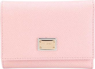 Dolce & Gabbana Femme, Accessoires, Rose, Taille: ONE Size Portefeuille Dauphine en cuir