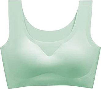 Generic Brassi&egrave;re de soutien sans fil pour femme sans couture, confortable, r&eacute;glable, sans fil, 2026, Vert, XXL