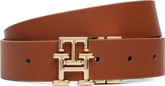 Tommy Hilfiger Dameng&uuml;rtel Tommy Hilfiger Th Logo 3.0 Rev Mono AW0AW18019 Braun