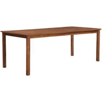 vidaXL Gartentisch 200x100x74 cm Massivholz Akazie - Vidaxl