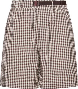 Moncler Moncler Vichy Cotton Blend Shorts, Men, Multicolour, Size: Xxl