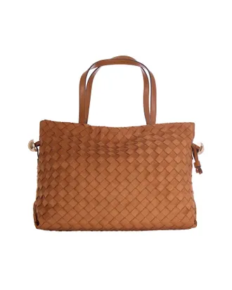Liu Jo Womens Handbag Woven Faux Leather Sequoia Polyester Handbags Hand Bags