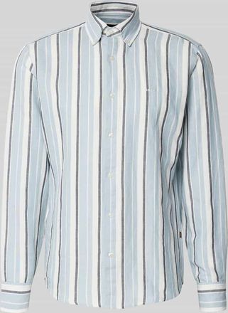 Boss Orange by Hugo Boss Regular Fit Freizeithemd aus Leinen-Baumwoll-Mix Modell RICOPLUS_M