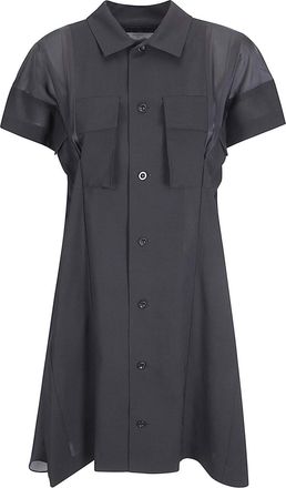 sacai Robe Courte - Noir