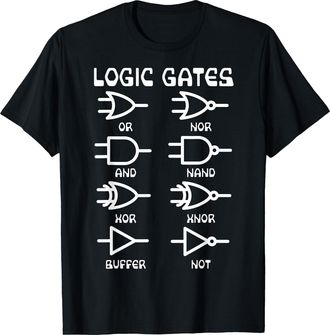 MathWare Nerdy Funny Logic Gates Computer Science Elektroingenieur T-Shirt