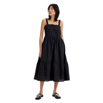 Levi's Midikleid f&uuml;r Damen, Eckiger Ausschnitt, &Auml;rmellos (Kaviar)