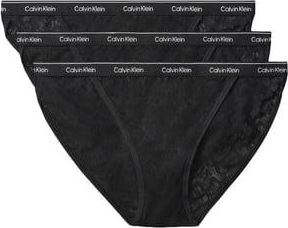 Calvin Klein Lot de 3 culottes Icon Lace en dentelle