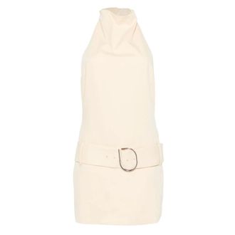 Sir. Sir., Femme, Robes, Beige, Taille: 40 FR Sabina Belted Halterneck Mini Dress
