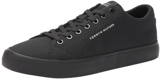 Tommy Hilfiger Herren Vulcanized Sneaker Schuhe, Schwarz (Black), 40