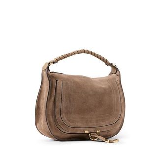 Chlo&eacute; Granc sac &agrave; main Marcie en cuir de veau daim