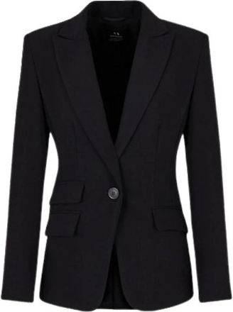 A|X Armani Exchange Femme, Vestes, Noir, Taille: 34 FR Veste crois&eacute;e