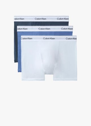 Calvin Klein Lot de 3 boxers en coton m&eacute;lang&eacute;