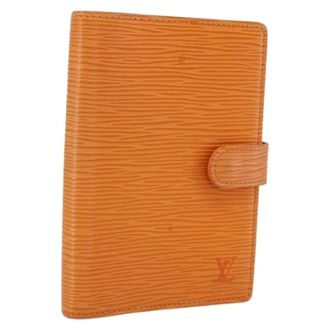 Louis Vuitton Accessoire en cuir Pre-owned - Femme - Pre-owned - Orange - Taille: ONE Size