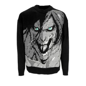 Dolly Noire Attack Titan Pullover mit Rundhalsausschnitt Bestickt - - Knitwear - Herren - Schwarzk - M
