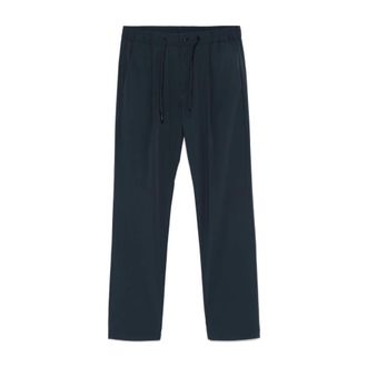Herno Homme, Pantalons, Bleu, Taille: S Pantalon &Eacute;lastiqu&eacute; &agrave; Cordon de Serrage avec D&eacute;tails de Plis