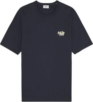 Nn.07 T-shirt uni manches courtes &agrave; logo brod&eacute; en coton