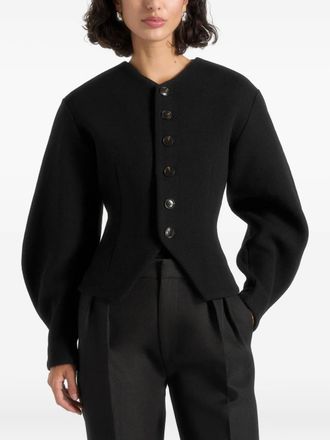 Mani&egrave;re De Voir veste Aya en laine noire