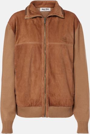 Miu Miu Jacke mit Velourlsleder