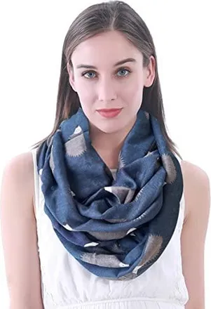 Lina & Lily Igel Hedgehog Écharpe tube pour femme, bleu foncé, taille unique