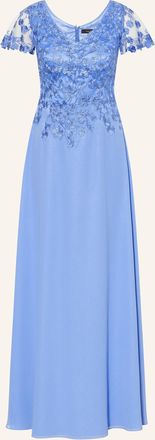 Vera Mont Abendkleid Mit Spitze blau