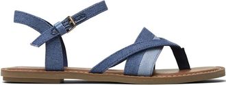 Toms Lexie Navy Denim Mix Sandalen - Blau