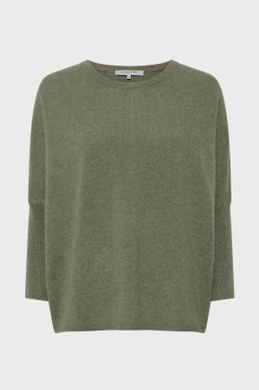 Gerard Darel Pull ample &agrave; col rond en cachemire - ERLINE - Kaki moyen
