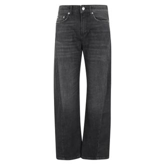 Department Five Schwarze Curved Jeans mit 5 Taschen - - Jeans - Damen - Schwarzk - W24