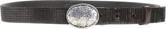Brunello Cucinelli Texture leather belt Man 100
