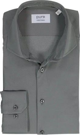 Pure Herren Hemd grau Jersey