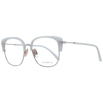 Sandro Femme, Accessoires, Blanc, Taille: ONE Size Monture Optique Blanche Browline Femme