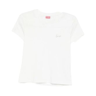 Kenzo T-Shirt mit Rundhalsausschnitt - - Tops - Damen - Wei&szlig; - S