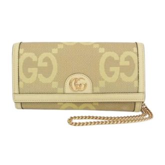 Gucci Portefeuille/sac bandouli&egrave;re Pre-owned Jumbo GG Chain - Femme - Pre-owned - Beige - Taille: ONE Size