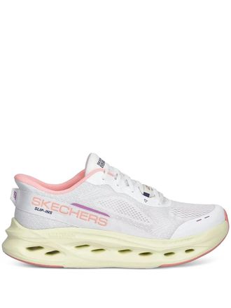 Skechers baskets à empiècements en résille - Blanc