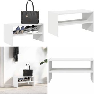 vidaXL Schuhregal Stapelbar Wei&szlig; 60x30x30,5 cm - Vidaxl