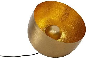 Kare Design Design Bodenleuchte Apollon Smooth, Gold, Ø35cm, Bodenstehleuchte, Bodenlampe, Lampe, Licht-Deko, Leuchtmittel nicht inklusiv