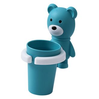 Frcolor Wandmontierter Zahnb&uuml;rstenhalter Selbstklebend Badezimmer Organizer Mit Zahnbecher F&uuml;r Zahnb&uuml;rsten Und Zahnpasta Platzsparend Und Ordnung Schaffend