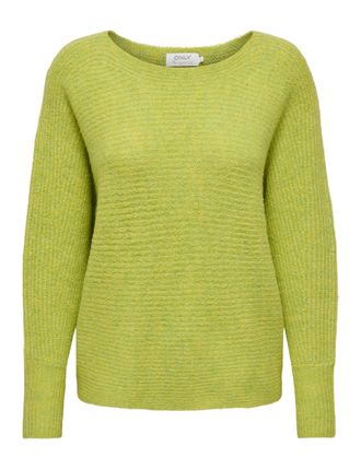 Only Damen ONLDANIELLA L/S KNT NOOS Pullover, Evening Primrose/Detail:Melange,XS