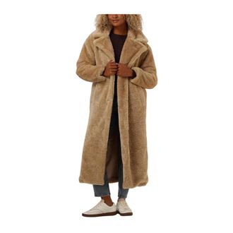 Notre-V Faux Fur Jacke Nv-Eddie - - Jackets - Damen - Beige - XS
