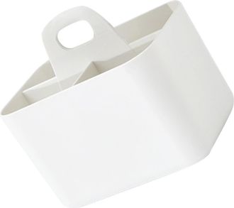 Holibanna Tragbarer Kunststoffkorb f&uuml;r Badezimmer und Schreibtisch Vielseitiger Aufbewahrungsbeh&auml;lter aus PET mit Griff f&uuml;r Kosmetik und B&uuml;robedarf