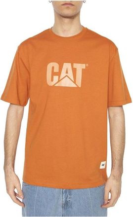 CAT Cat, Homme, Tops, Orange, Taille: XL Maglietta Girocollo