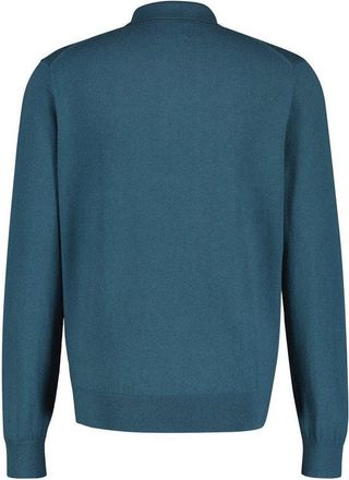 Lerros Strickpullover LERROS Langarm Strickpolo mit Wollanteil