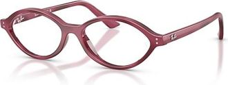 Ray-Ban Romy Optics Bio-based Violett Havana Fassung Klar Glas Polarisiert 52-16