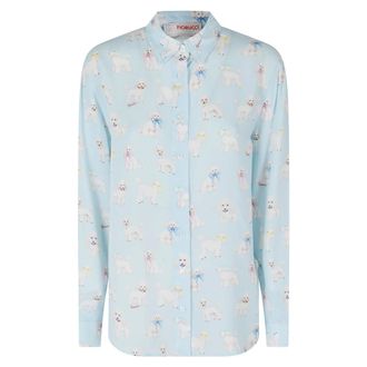 Fiorucci Damen, Blusen & Hemden, Blau, XSGr&ouml;&szlig;e