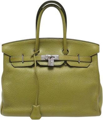 Herm&egrave;s Crossbody Bags - BIRKIN 35 HANDTASCHE 2007 TOGO-LEDER PISTAZIENGR&Atilde;oe - Gr. unisize - in Gr&uuml;n - f&uuml;r Damen