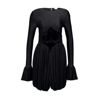 Paco Rabanne Femme, Combinaisons et Ensembles, Noir, Taille: 40 FR Panelled Flared Mini Dress